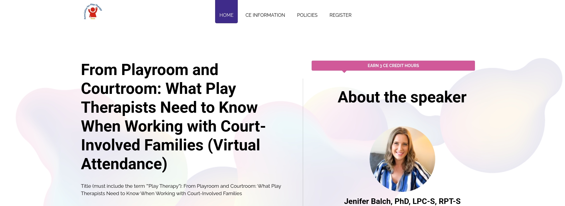 From Playroom and Courtroom: What Play Therapists Need to Know When ...